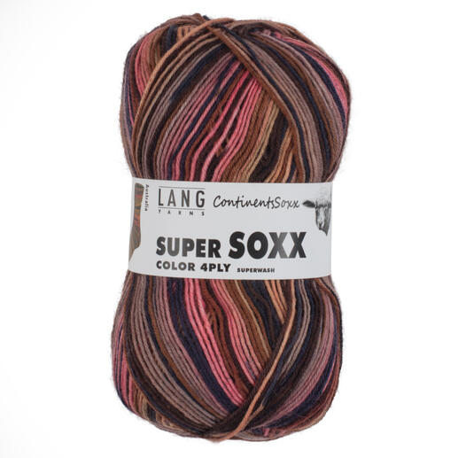 Sockenwolle Super Soxx Continents Soxx 4-fach von LANG Yarns, 5 versch. Farben